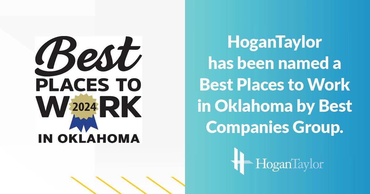 HoganTaylor Recognized as a 2024 Best Places to Work in Oklahoma